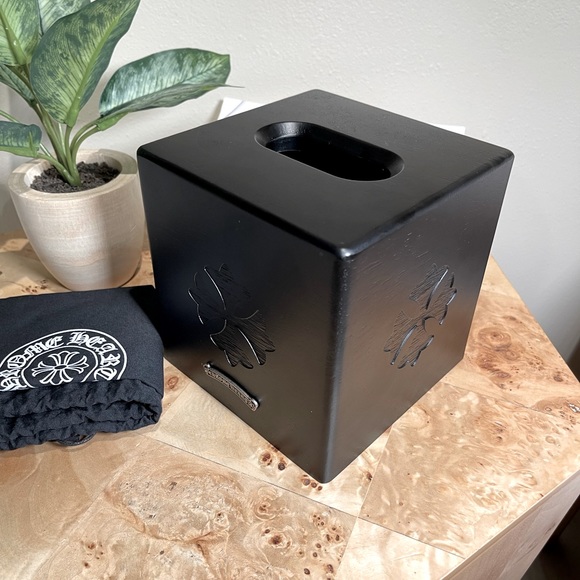 Chrome Hearts | Art | Rare Chrome Hearts Solid Wood Carved Tissue Box ...